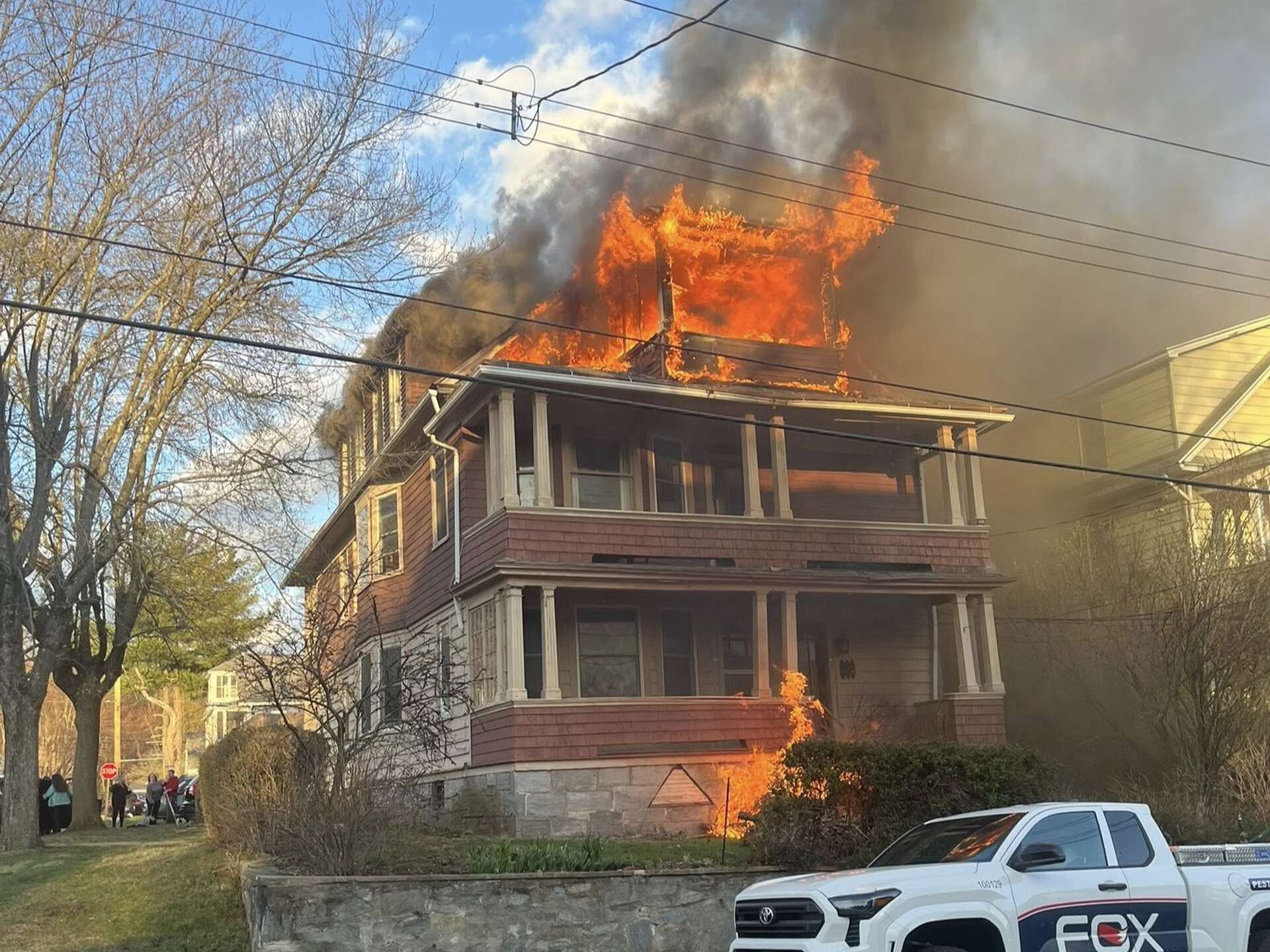 Fire erupts at Ansonia home on Hubbell Avenue, officials say