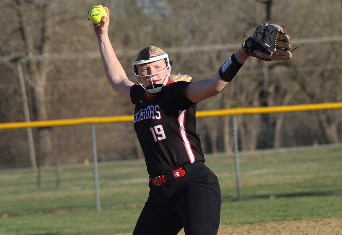 Audrey Gilman joins cousins in Calhoun softball's '1K K Club'