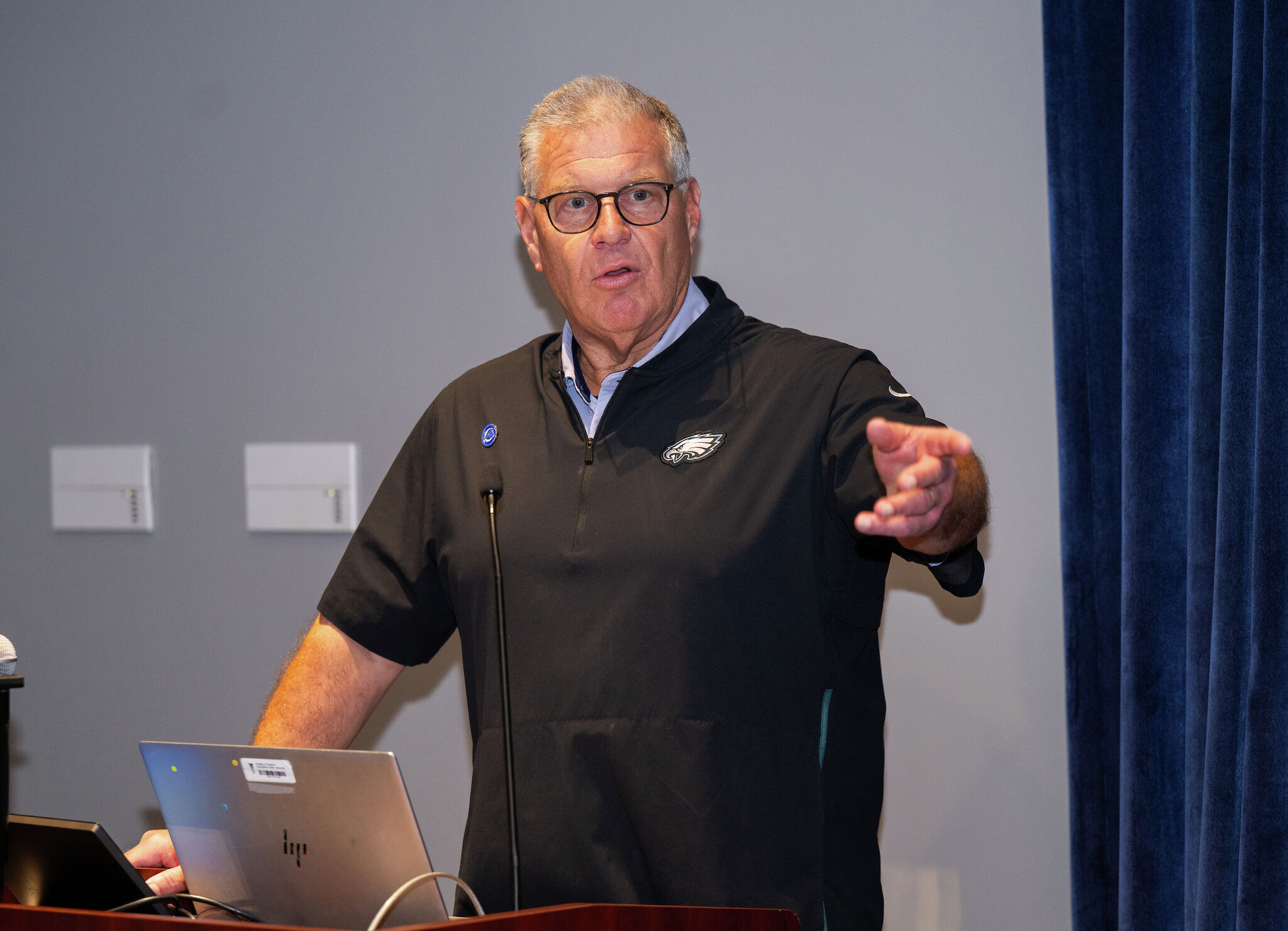 Jeff Stoutland receives the NFL's Paul “Dr. Z” Zimmerman Award