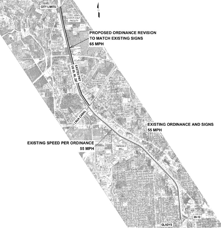 Beaumont recognizes 65 mph speed limit on Eastex Freeway