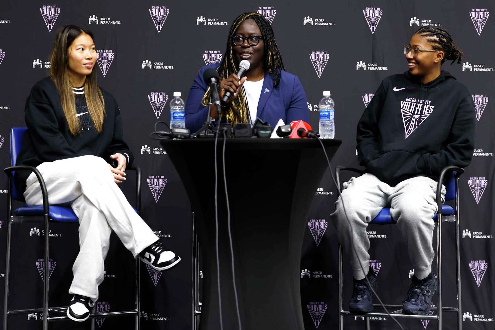 Valkyries introduce 2025 draft picks Shyanne Sellers and Kaitlyn Chen