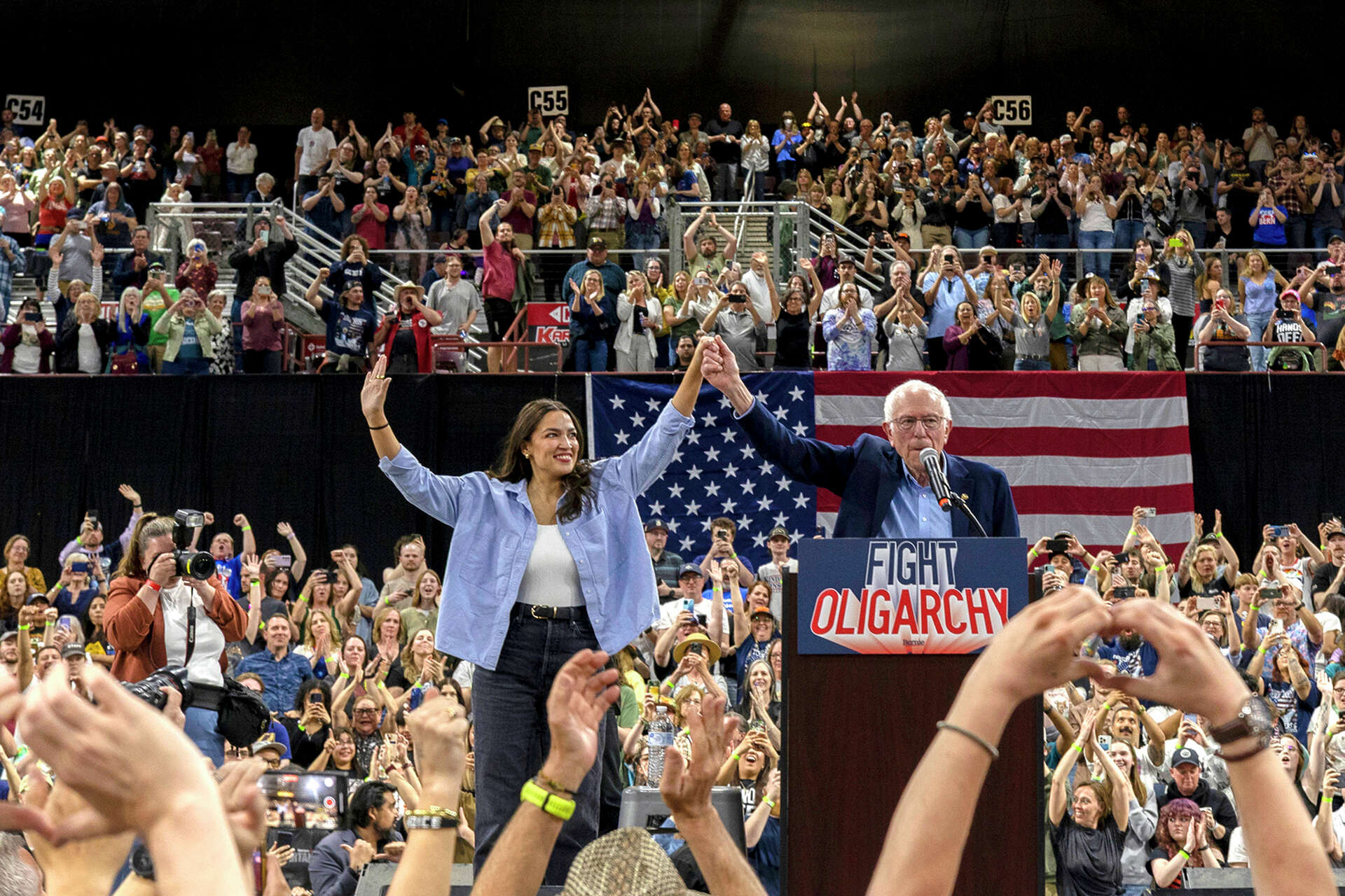 AOC draws 3-mile-long line for rally in California’s Trump country