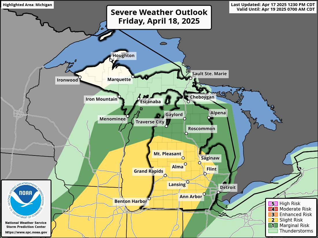 Two rounds of storms may bring severe weather to Michigan tomorrow