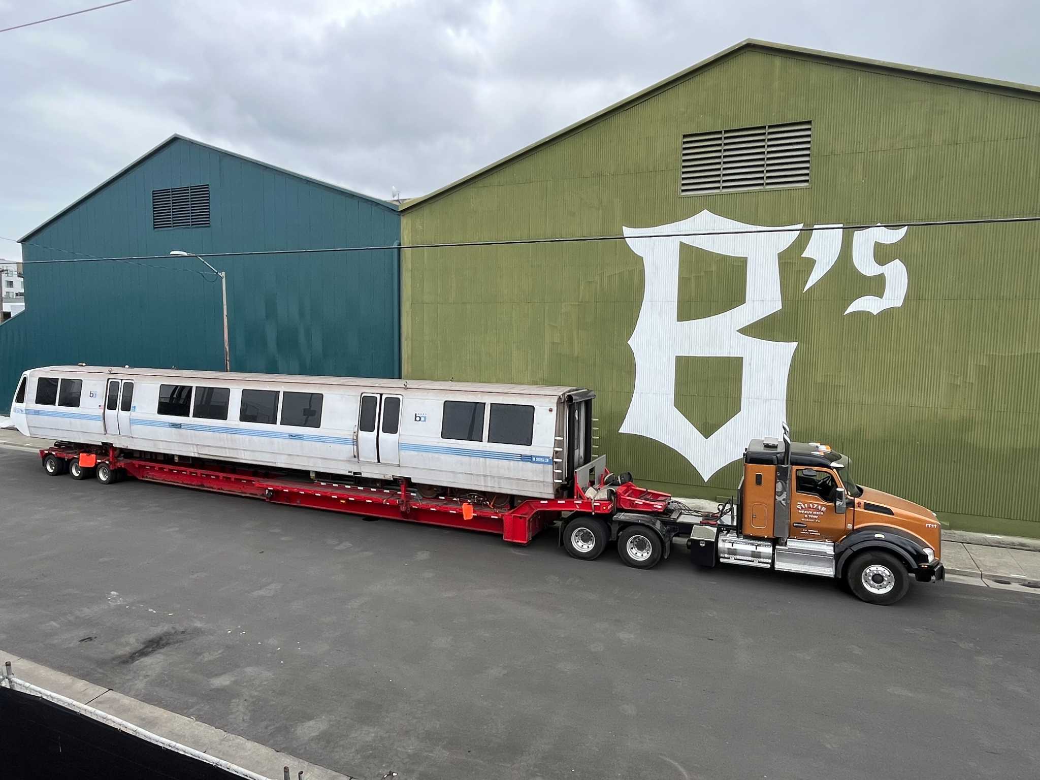 Old BART car will transform into concession stand for Oakland Ballers