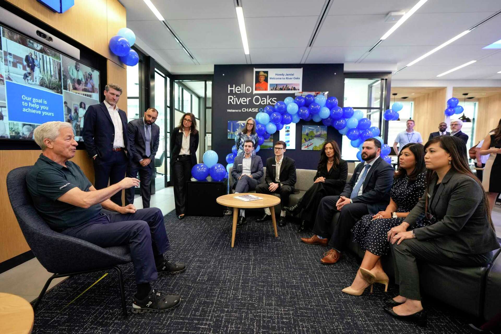 JPMorgan head Jamie Dimon talks Trump tariffs during Houston visit