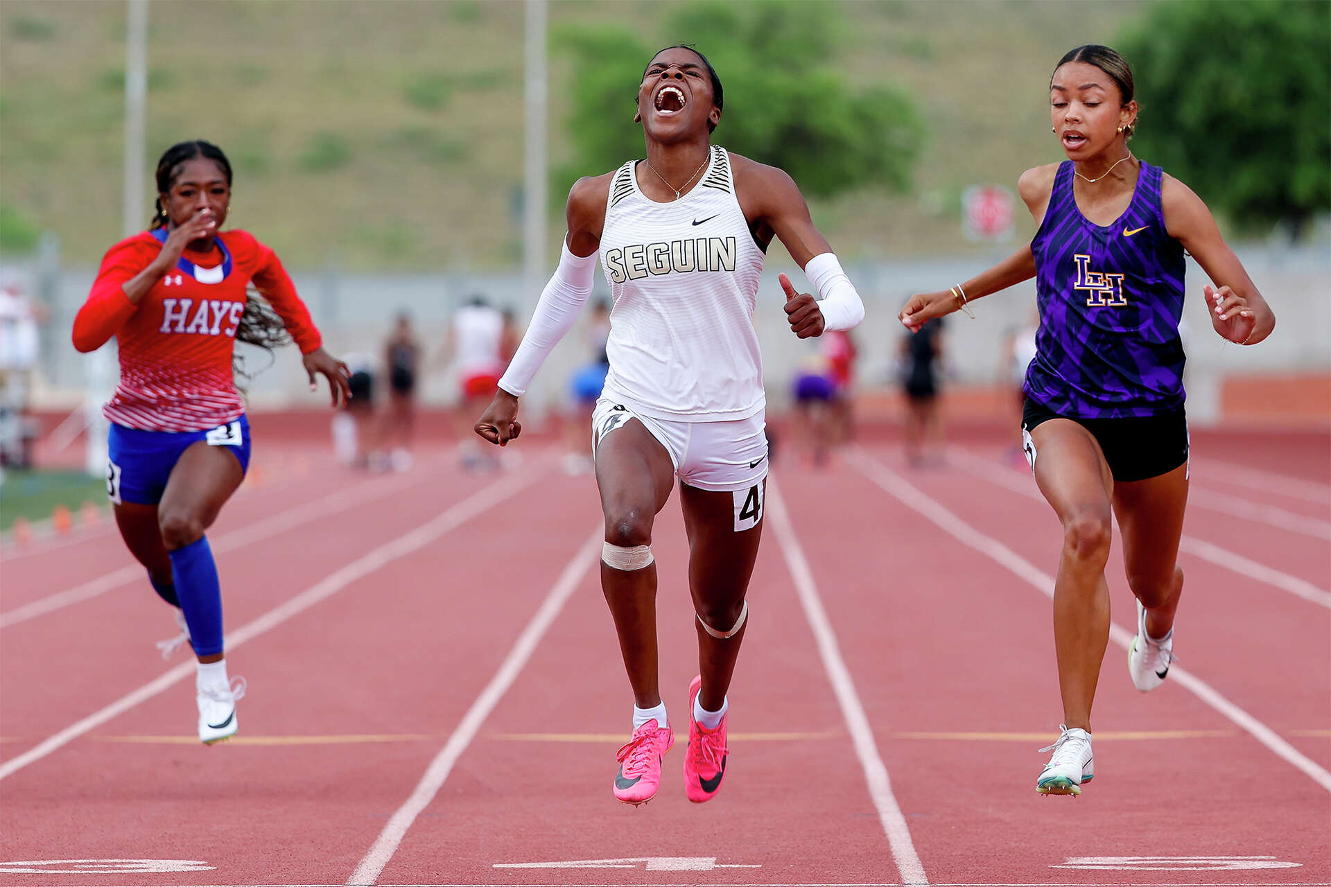 Smithson Valley's Mia Perez claims three regional track gold medals