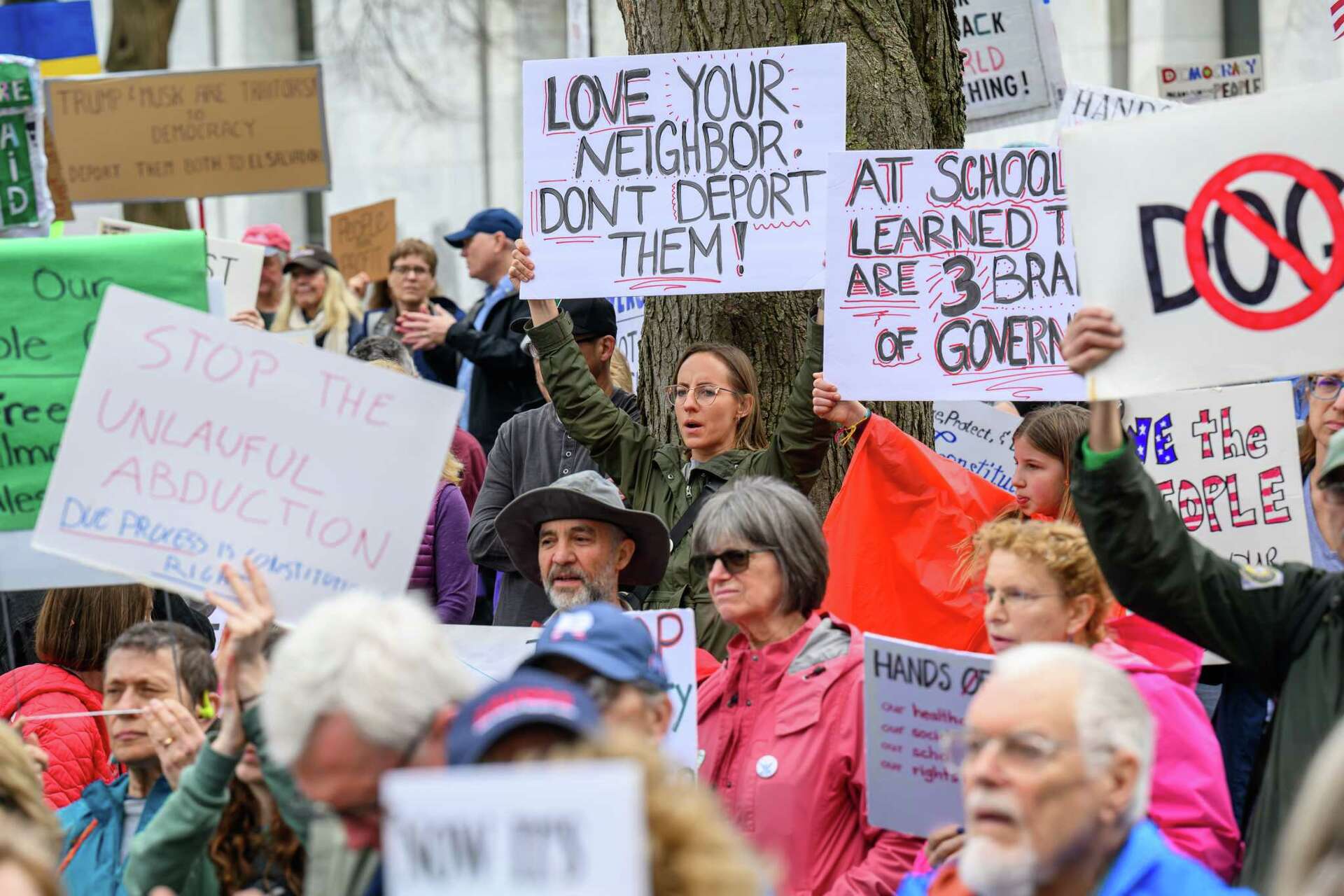 Anti-Trump protests continue in Albany, Troy, Saratoga Springs