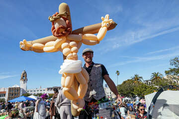 Bison-straddling Wild West Jesus crowned this year's Hunky Jesus in SF