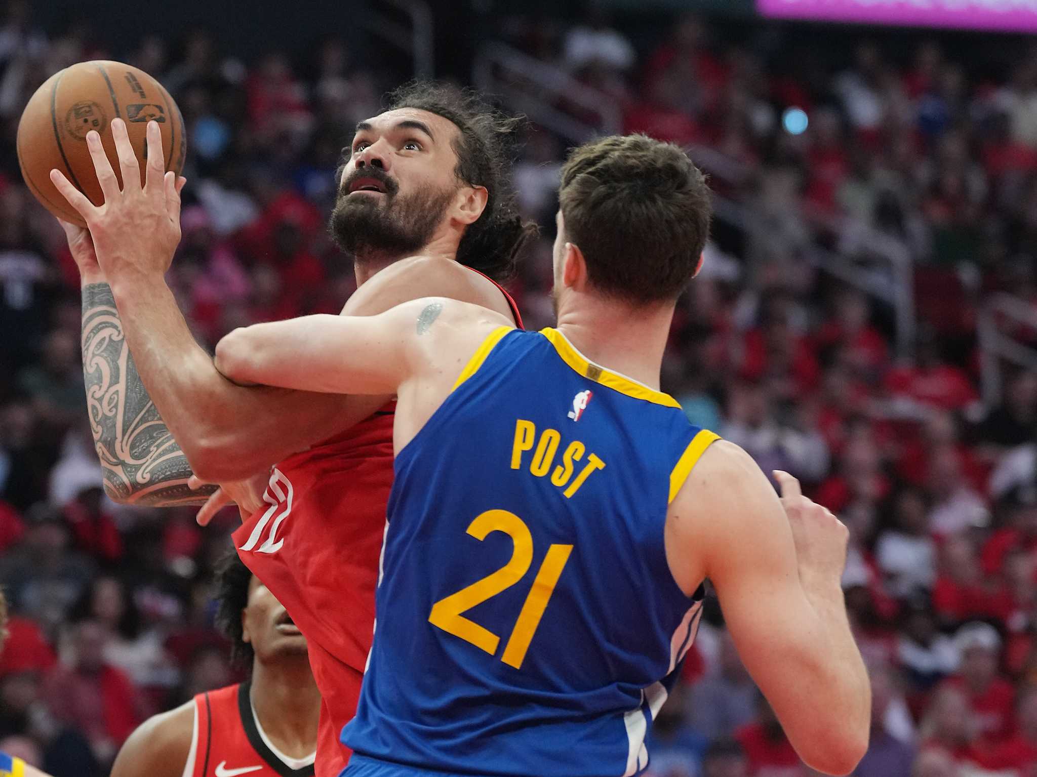 Rockets' Steven Adams, Jabari Smith play well off bench vs. Warriors