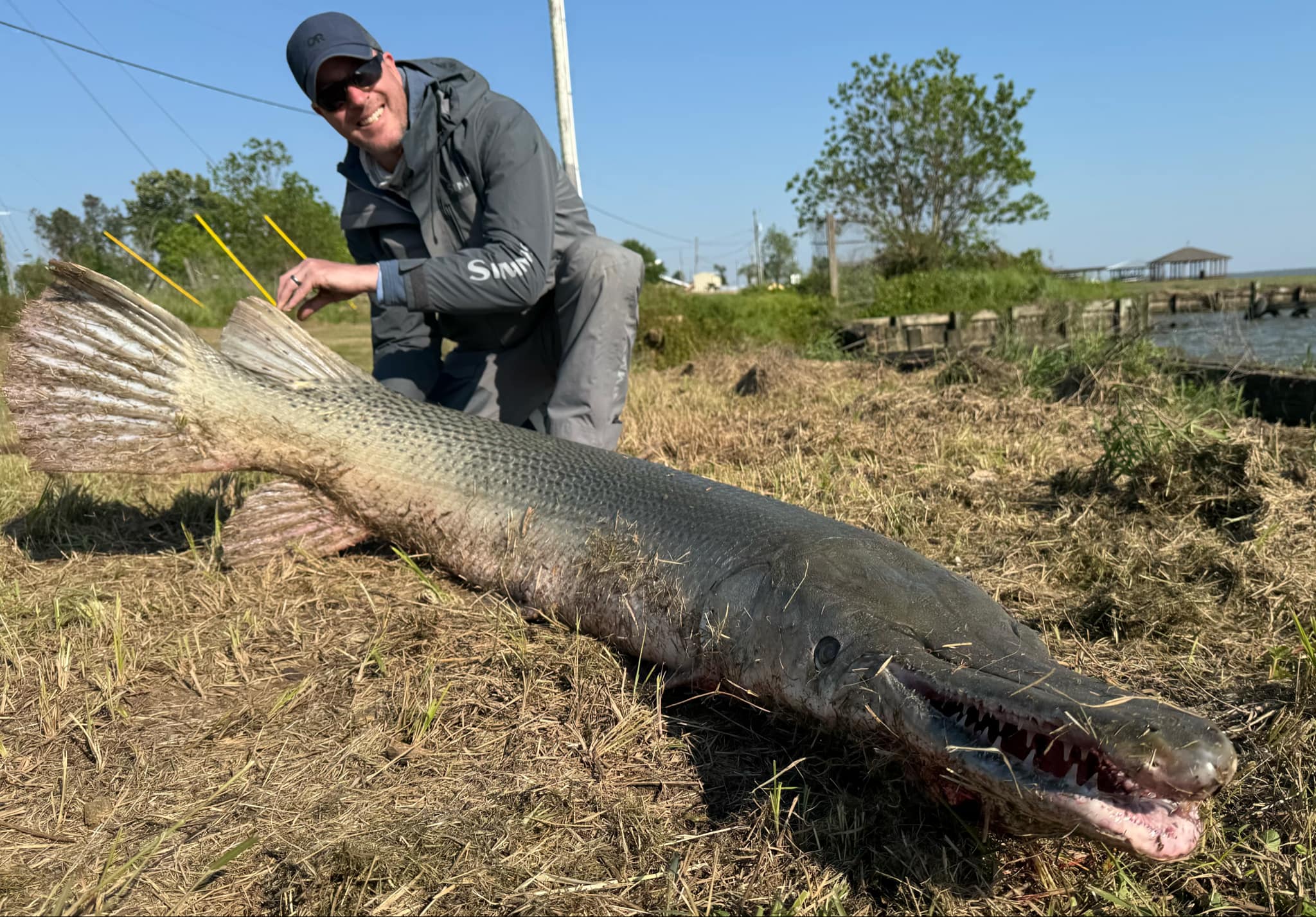 Lake Livingston angler catches potential world-record alligator gar