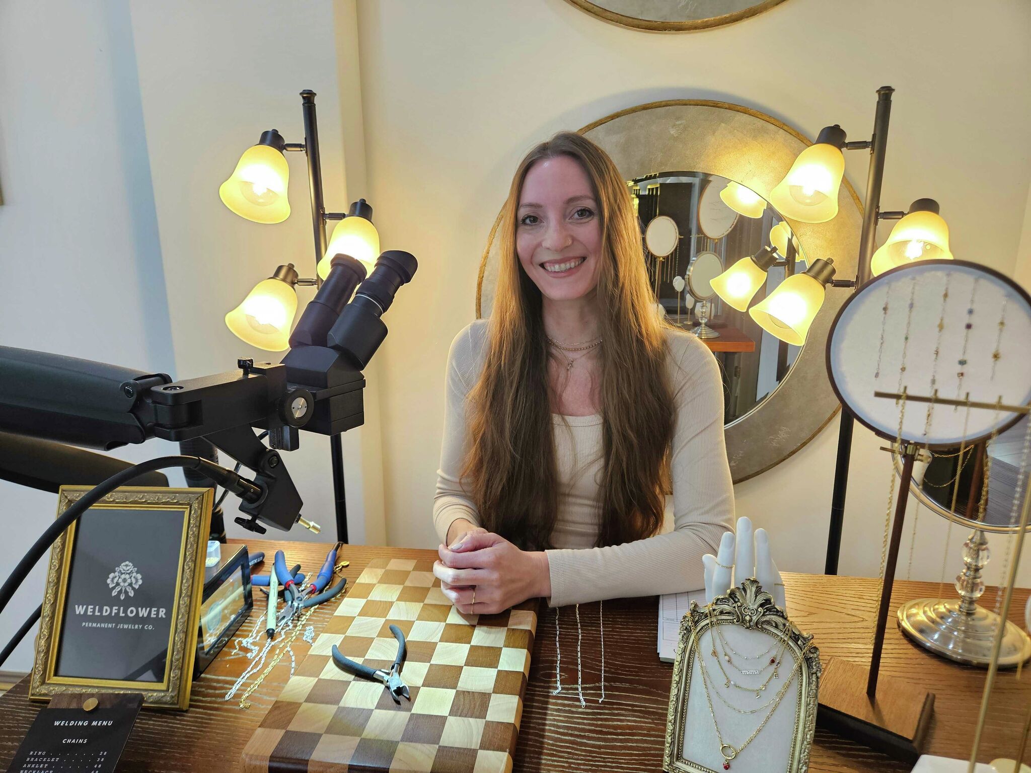 Weldflower brings permanent jewelry to Ashman Circle