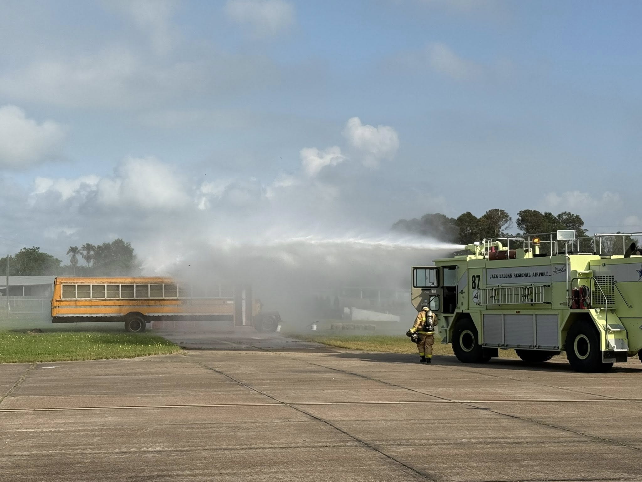 Jack Brooks Airport hosts emergency drill for mass casualty training