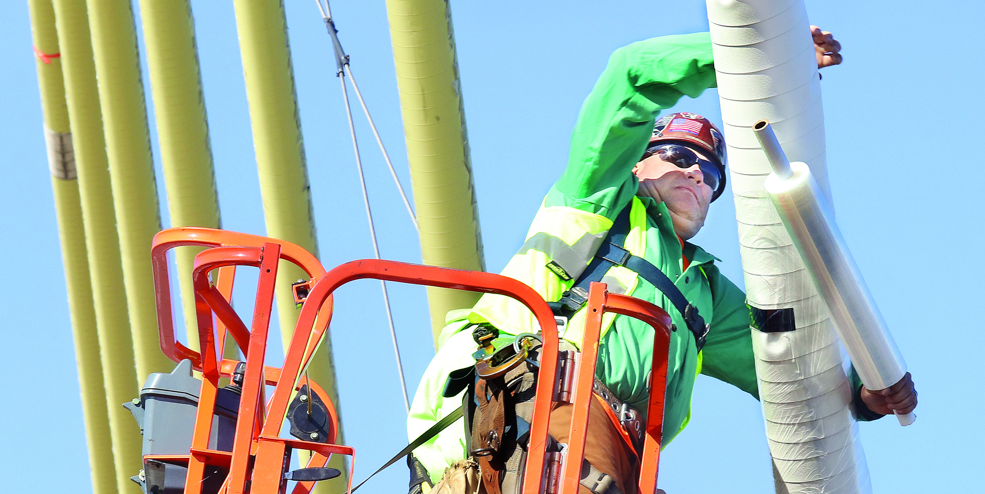 Clark Bridge cables inspected and repaired for safety