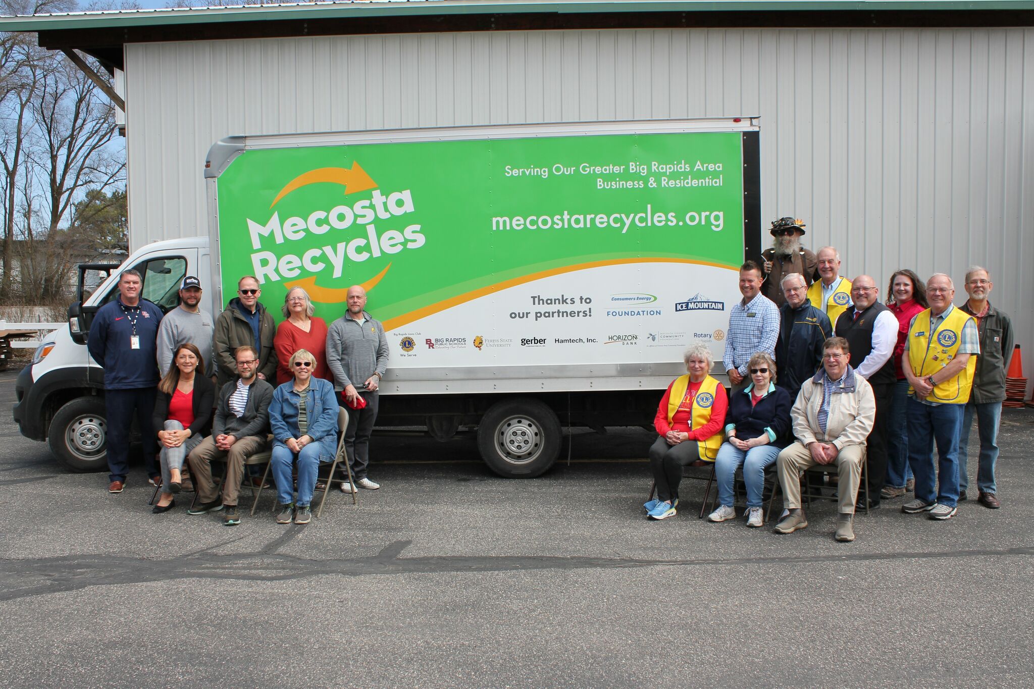 Mecosta Recycles marks Earth Day with new truck in Big Rapids Michigan