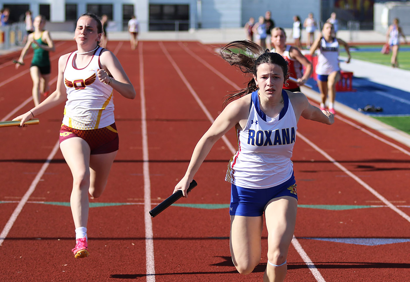 Roxana High School hosts four-team meet after relays canceled