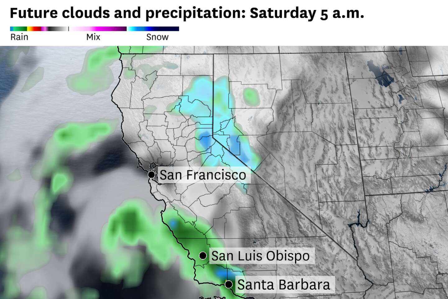 Late-season California storm to bring rain, thunderstorms, snow
