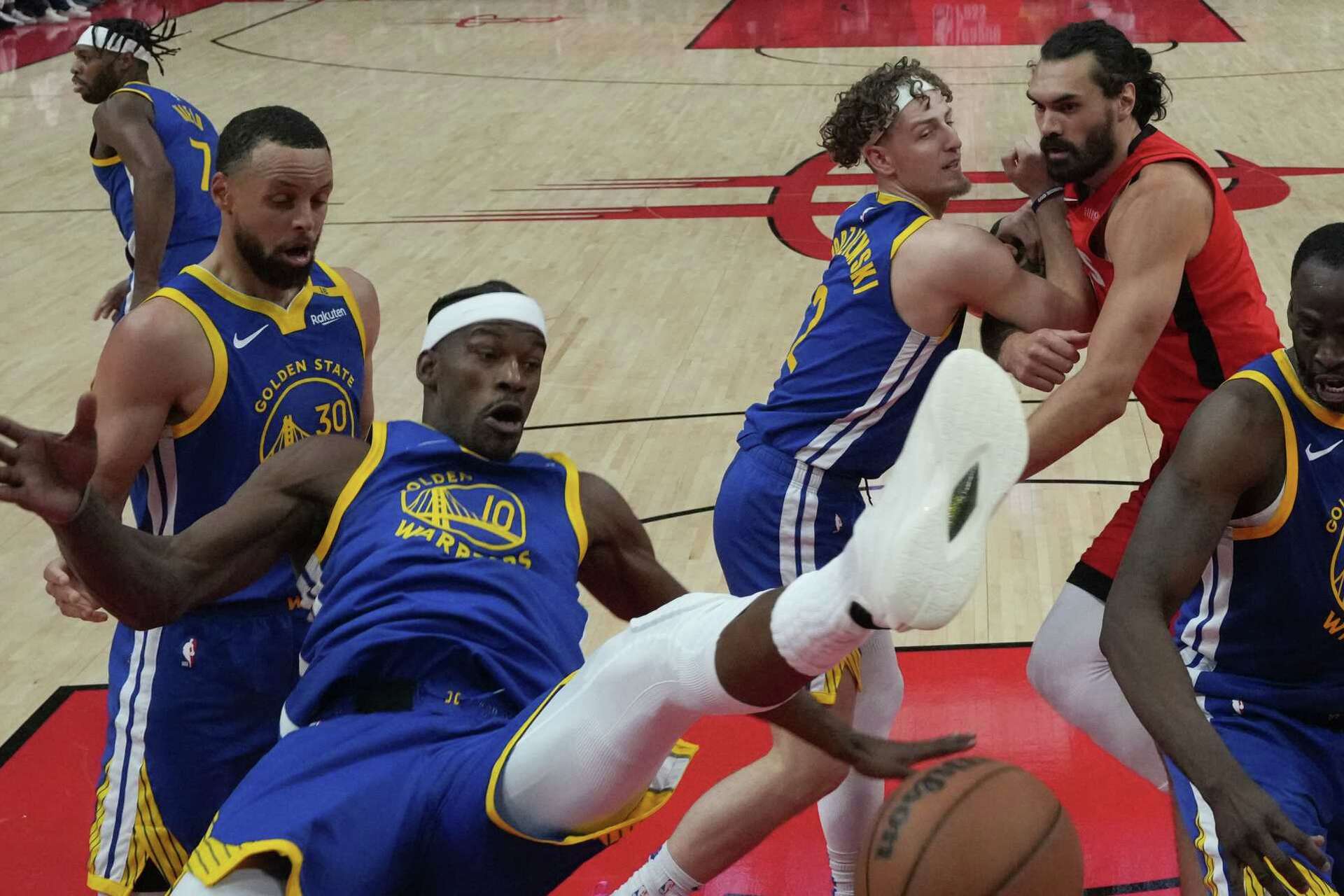 Injured Jimmy Butler III out for Game 3 of Rockets vs. Warriors series