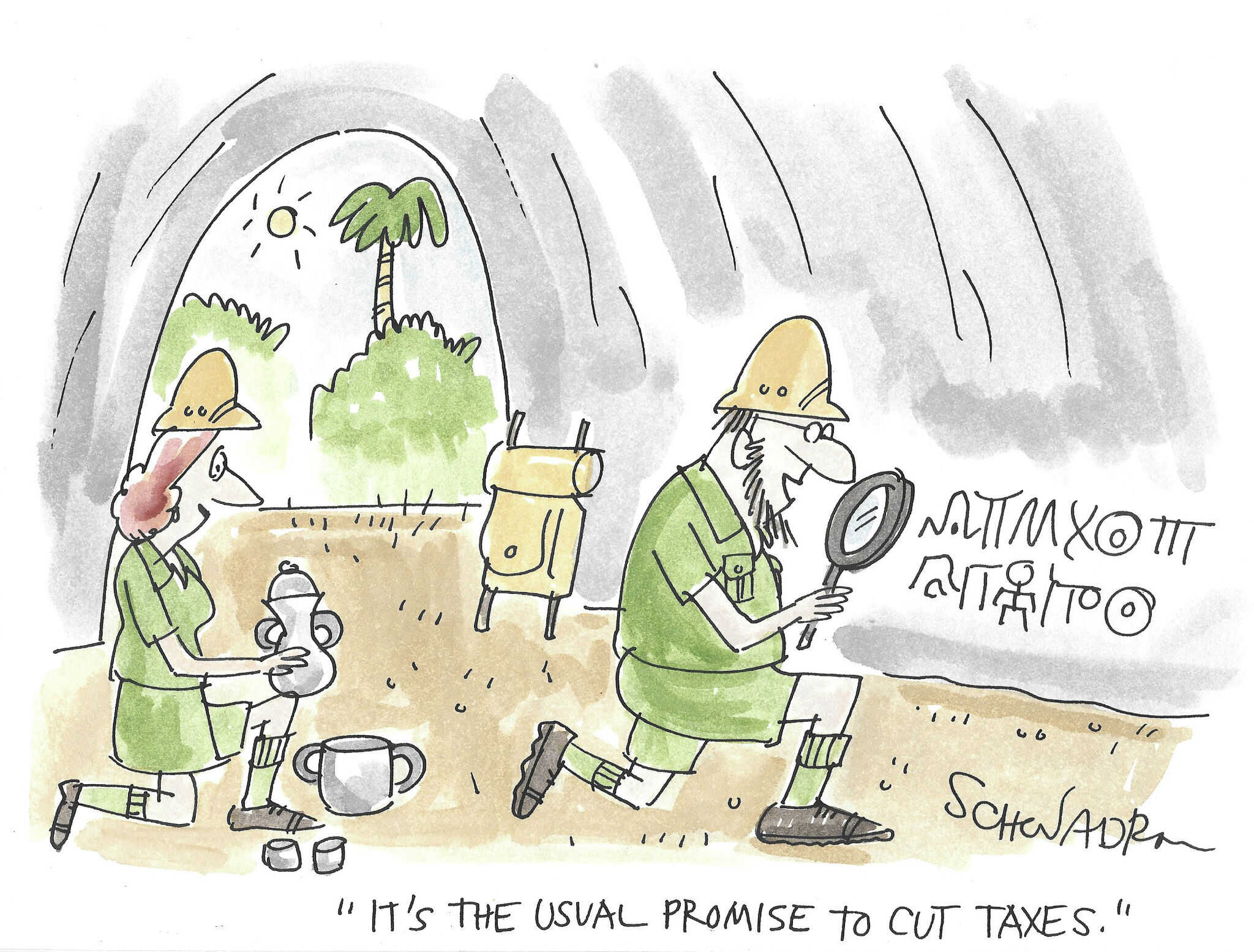 Opinion cartoon: Promises, promises