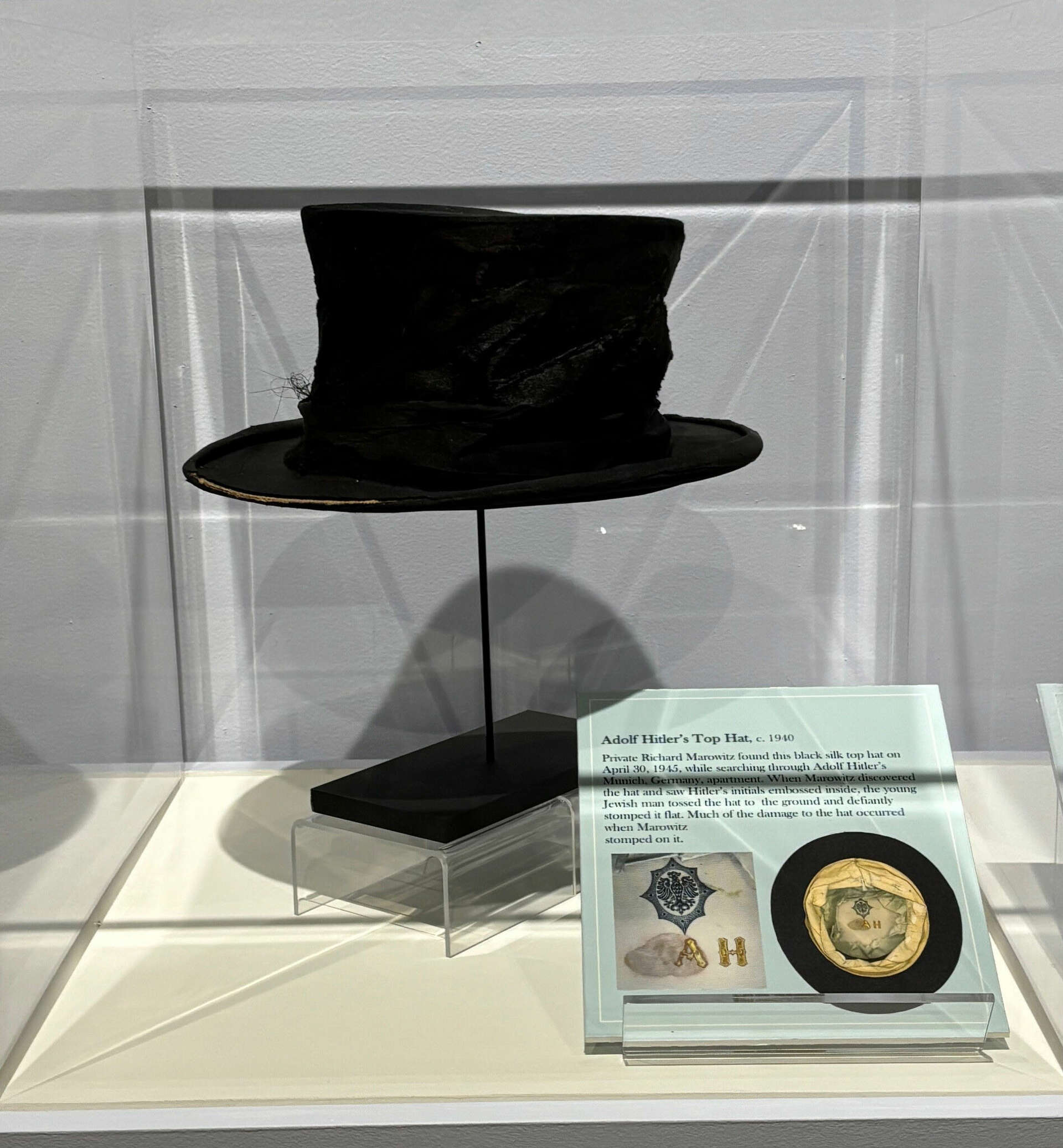 Hitler’s top hat makes stop in Saratoga Springs