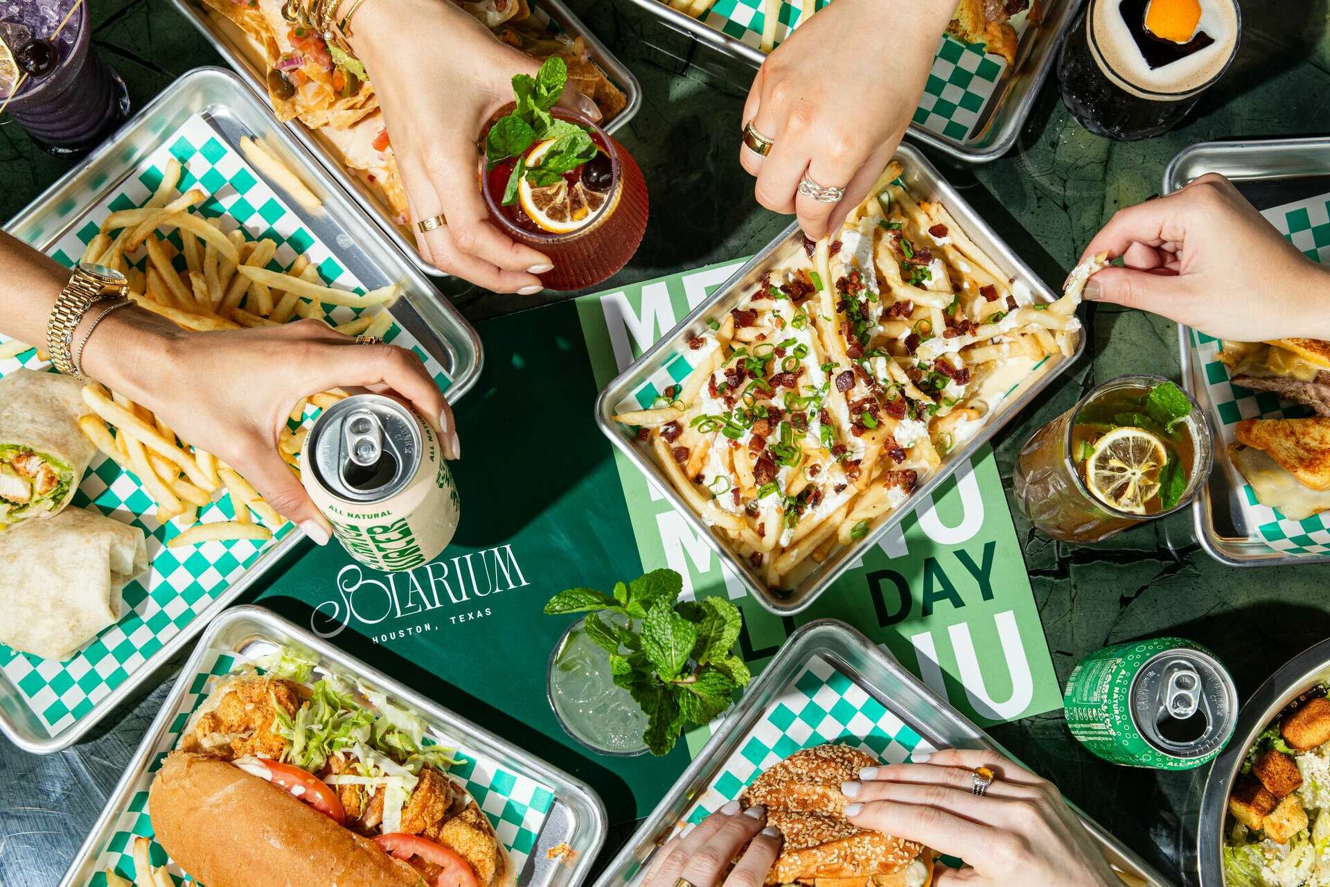 Solarium, a pickleball and padel restaurant, opens in Midtown Houston