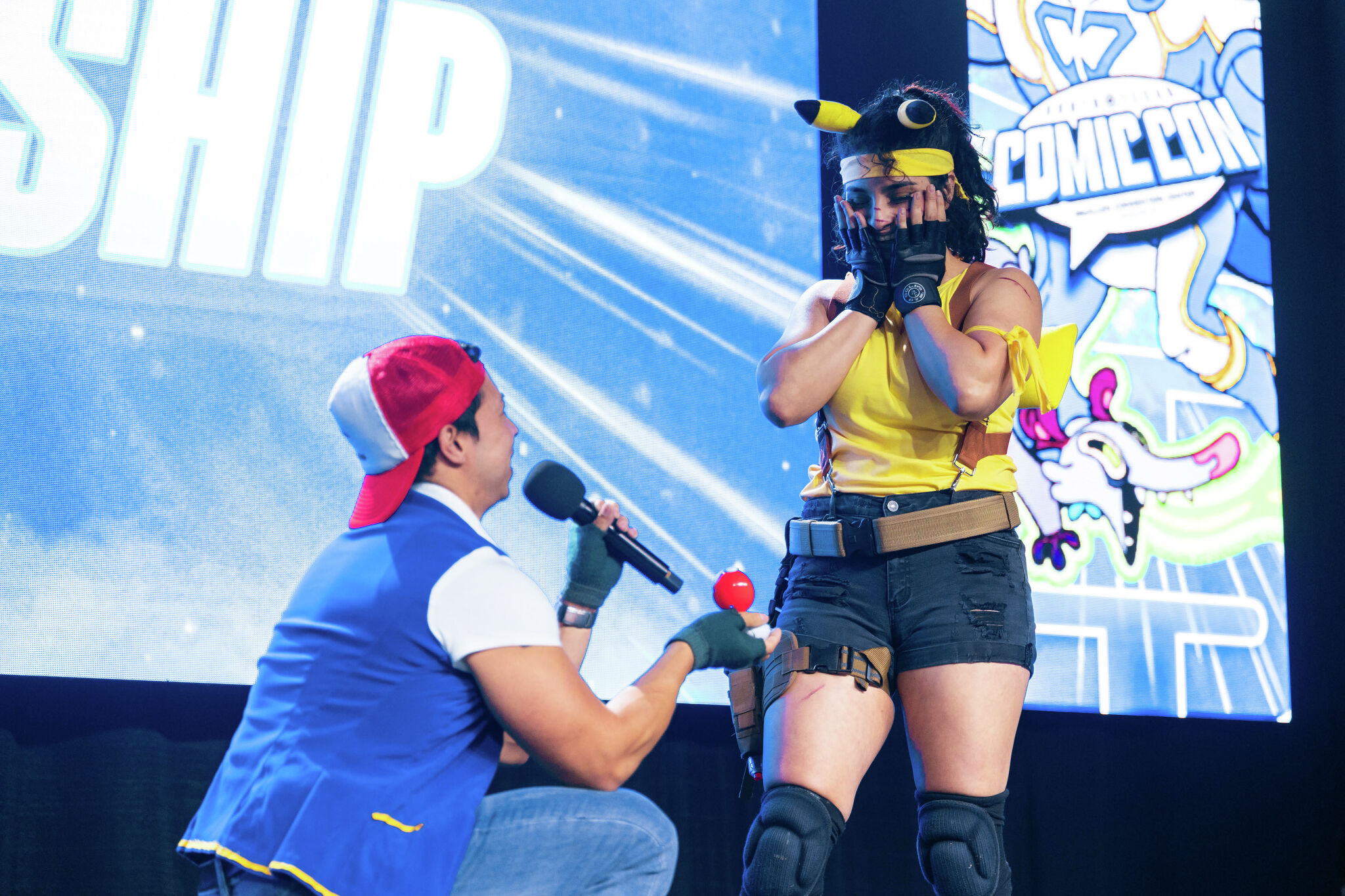 'Pikachu, I choose you!' Man proposes at South Texas Comic Con.