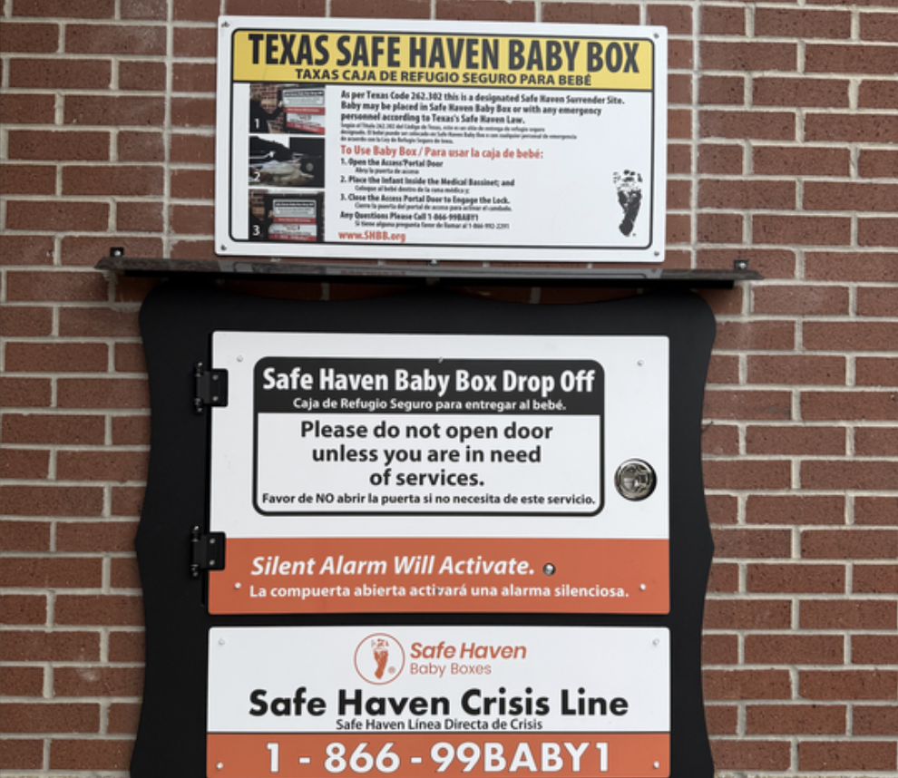 Southeast Texas installs area’s first Safe Haven Baby Box