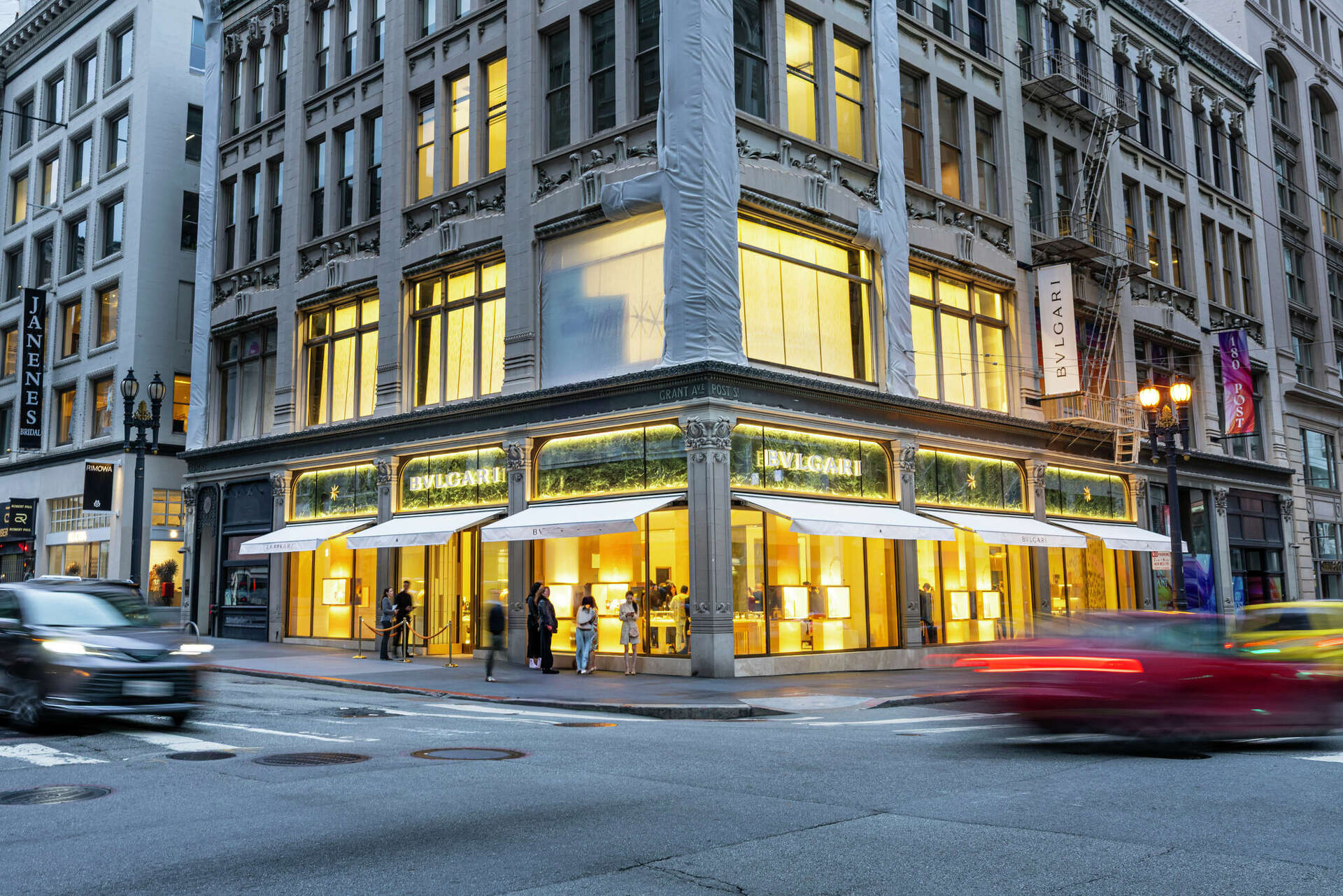 As others flee Union Square, Bulgari opens new flagship store
