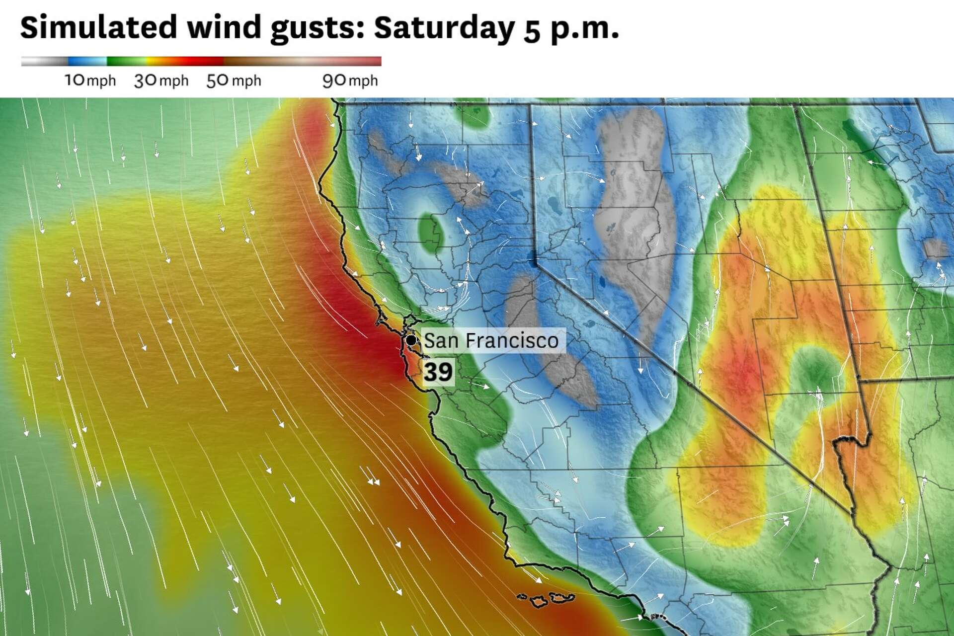 California storm pattern to bring rain, wind, thunderstorms