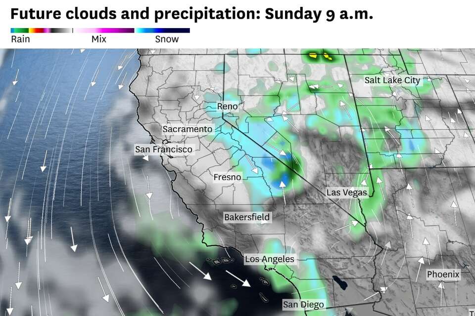 California storm pattern to bring rain, wind, thunderstorms
