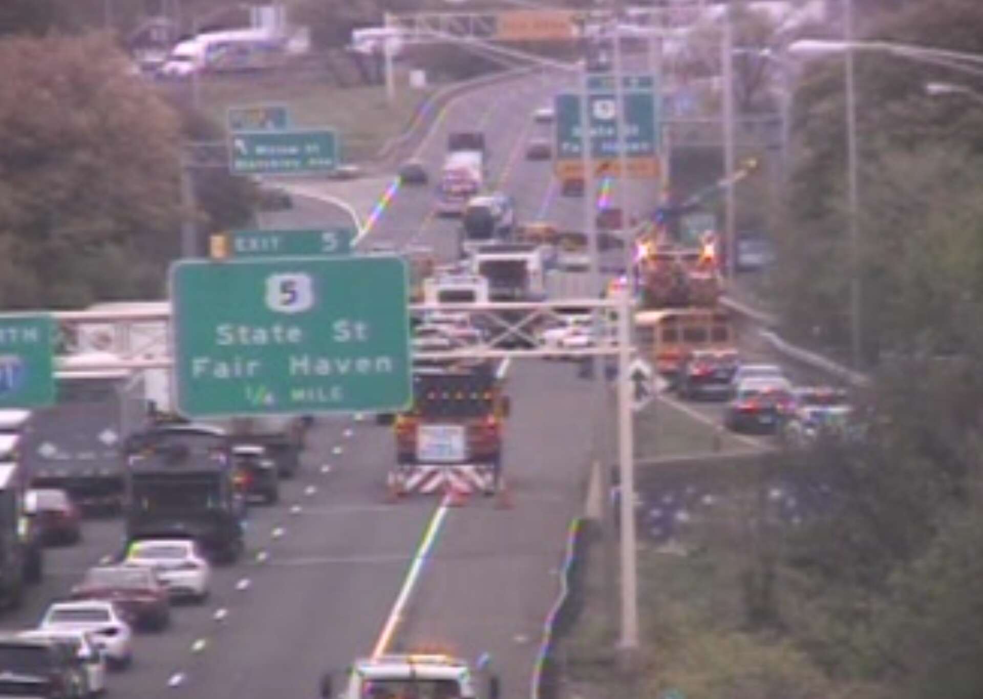 Crash closed lanes on I-91 north in New Haven Wednesday, officials say