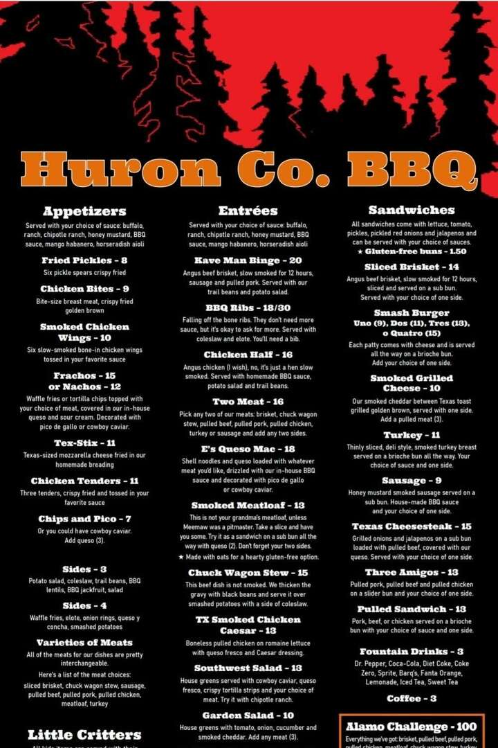Texas-style Huron Co. BBQ opens May 8 in Pigeon