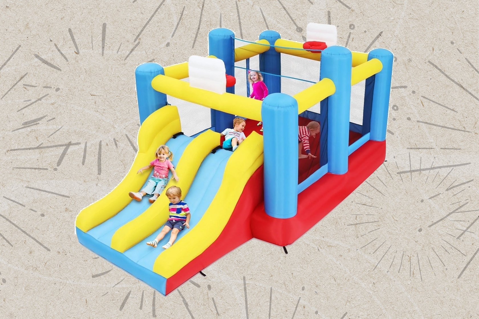This inflatable bounce house delivers fun all summer — over 40% off