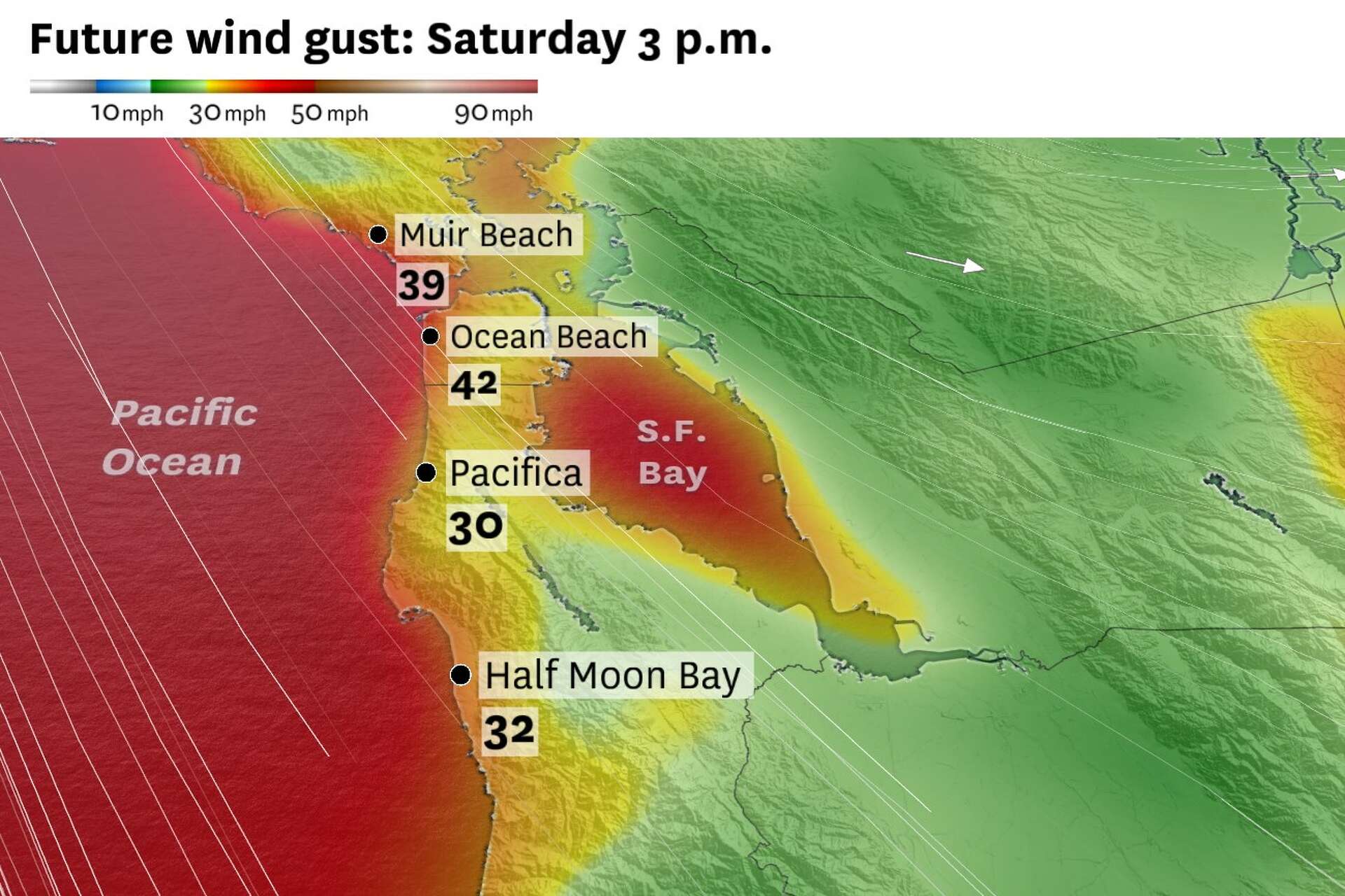 Bay Area weather brings winds, temperature roller-coaster