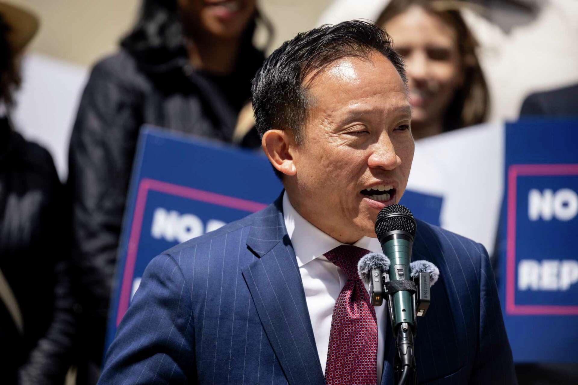 ‘Hands off our courts’: SF lawyers protest Trump attacks on judges