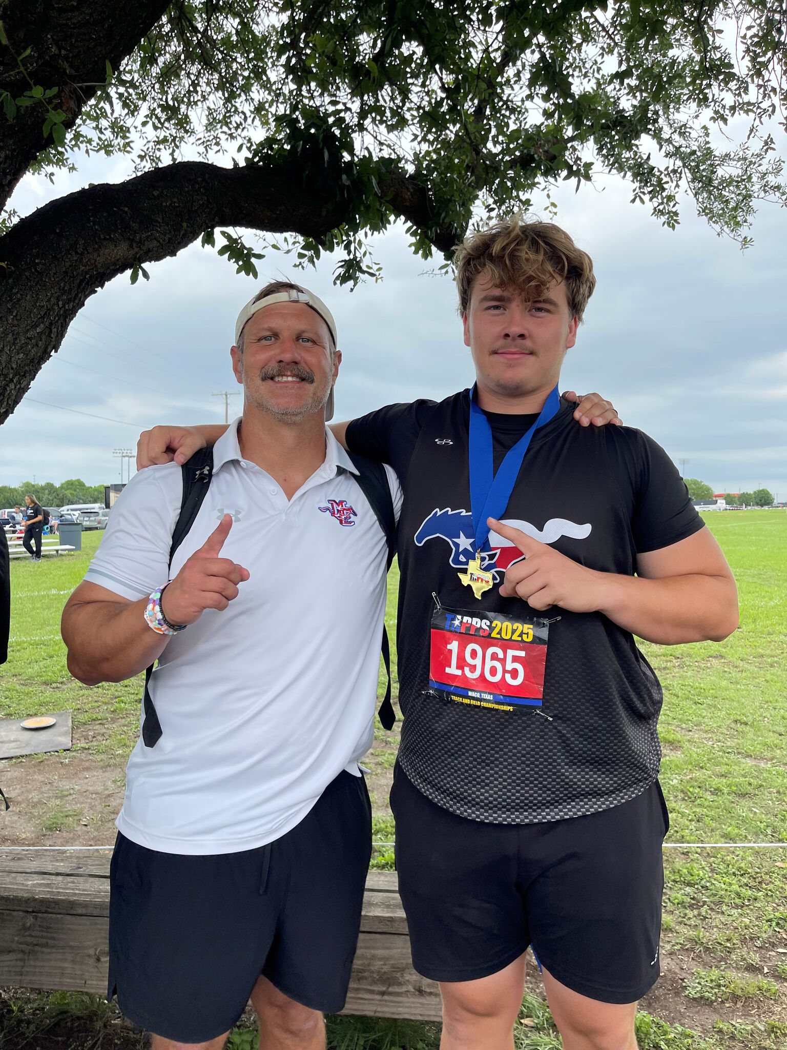 Midland Christian’s Rowdy Pearce wins state titles in shot, discus