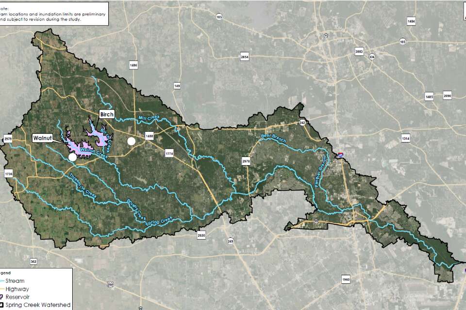 Officials mull dams northwest of Houston to cut Woodlands floods