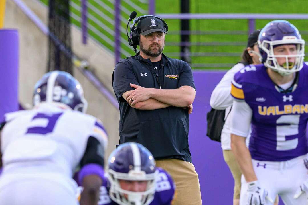 Jared Verse makes appearance at UAlbany football Spring Game