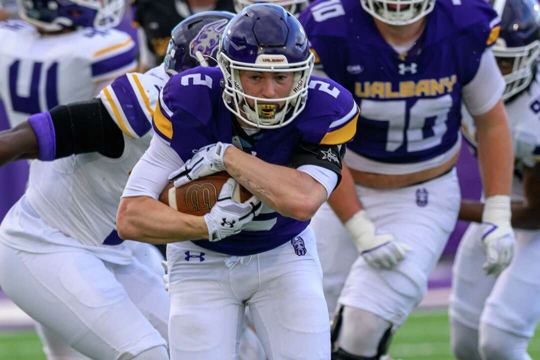 Jared Verse makes appearance at UAlbany football Spring Game