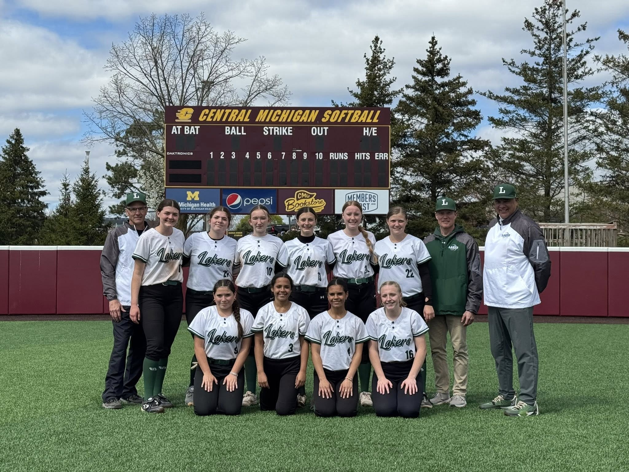 Sandusky sweeps Laker at Central Michigan University Saturday