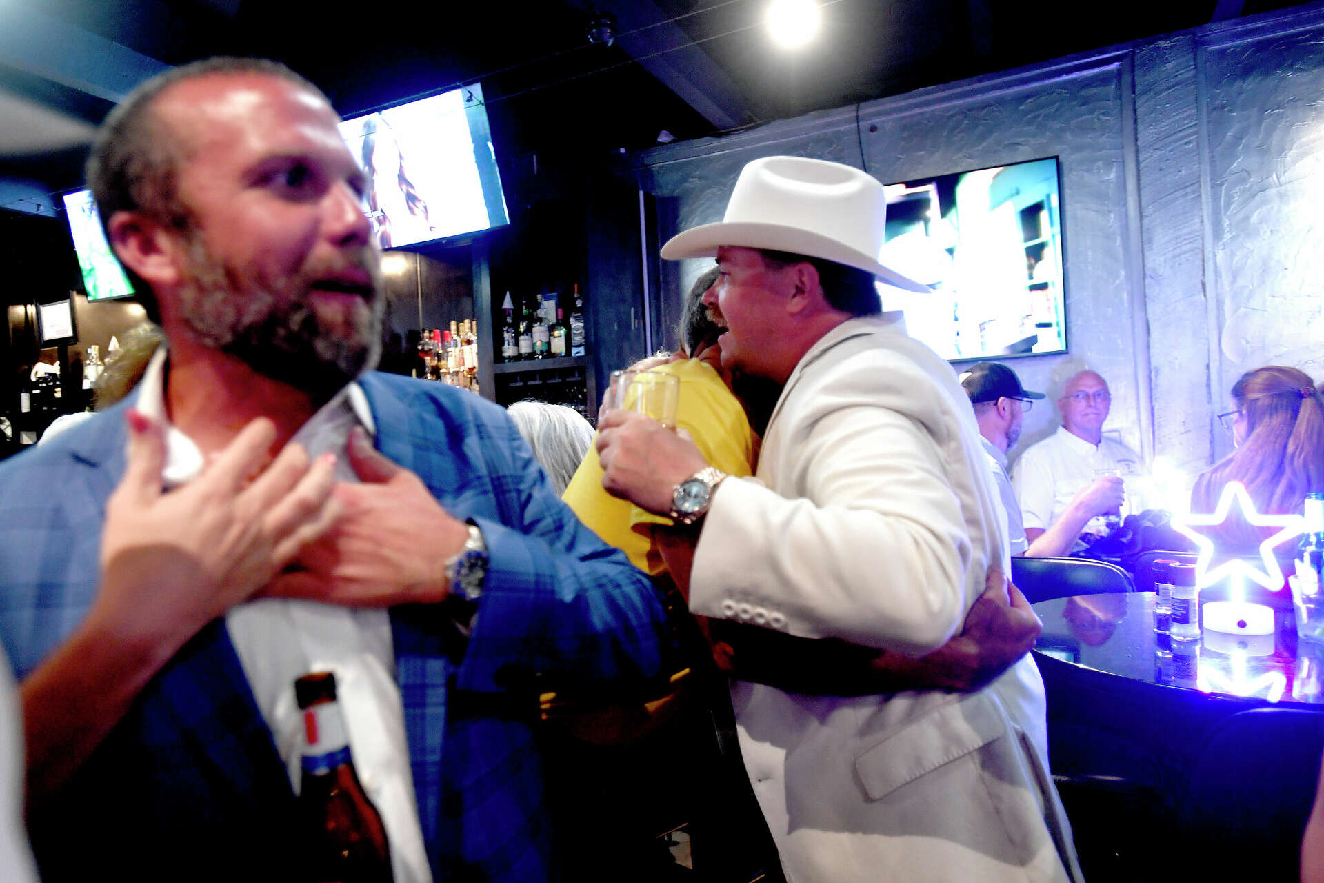 Stiles, Crenshaw gather with supporters on election night