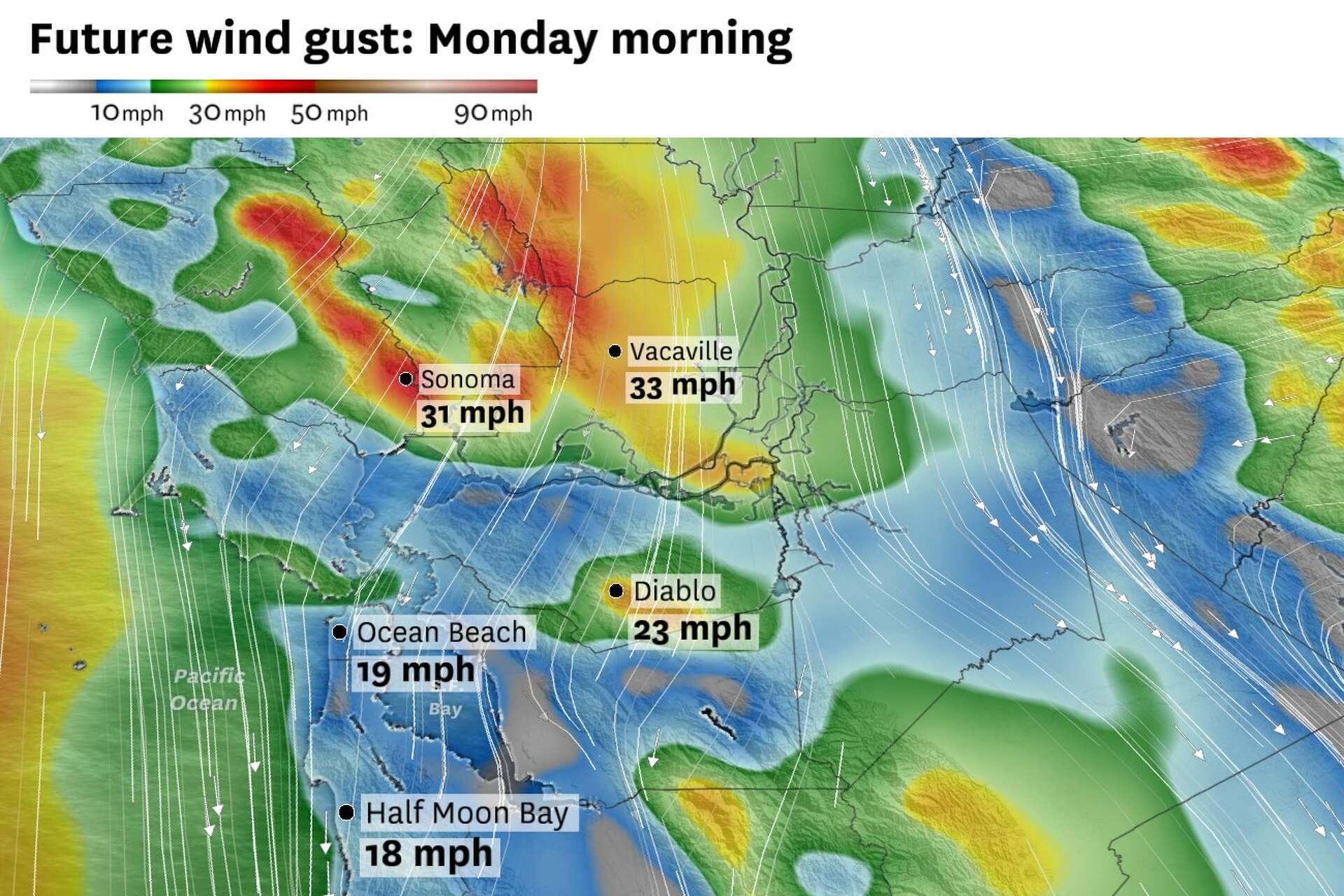Bay Area weather: Warm, windy Monday signals early fire risk