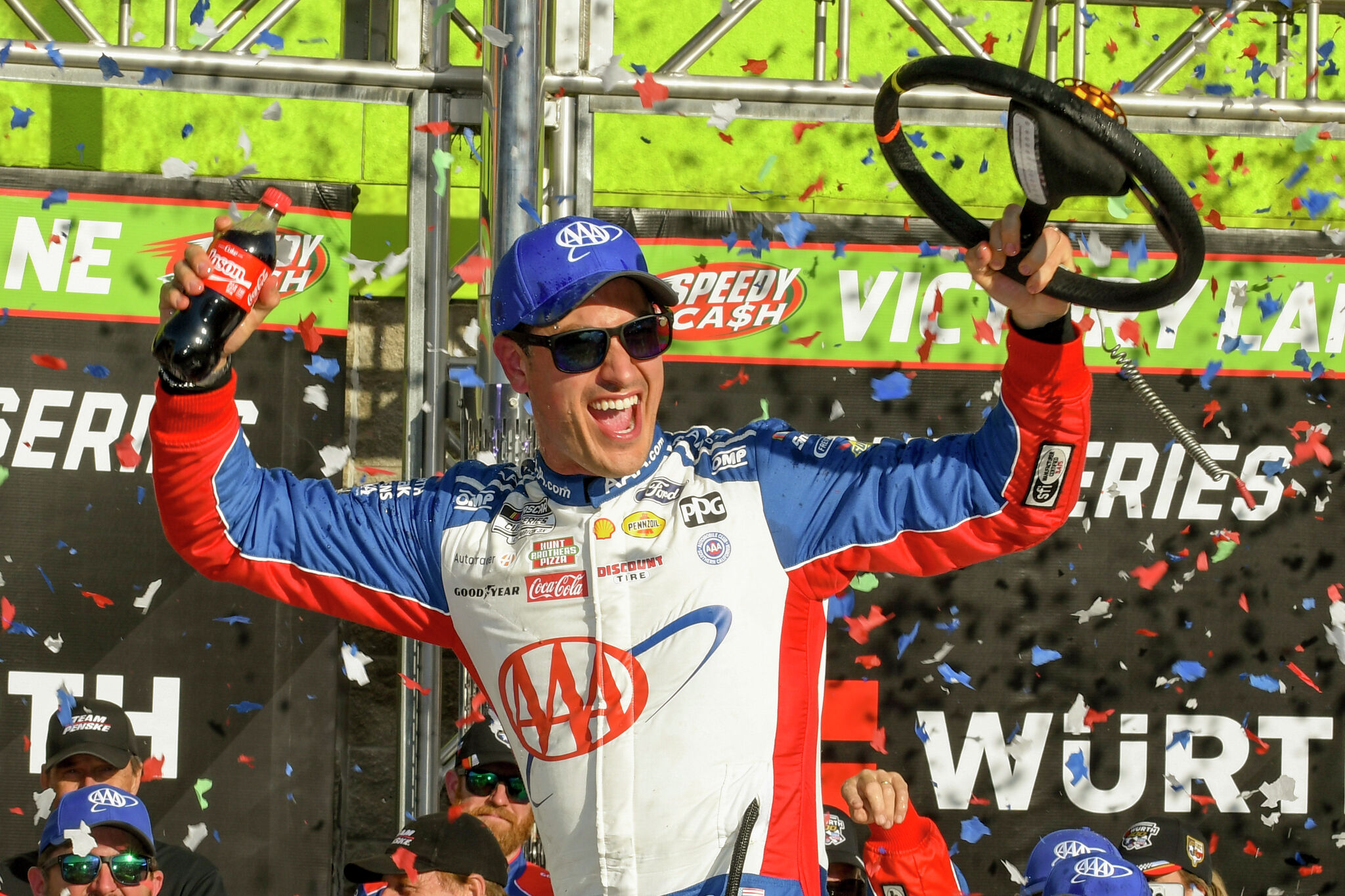 CT native Joey Logano wins first NASCAR race of new season