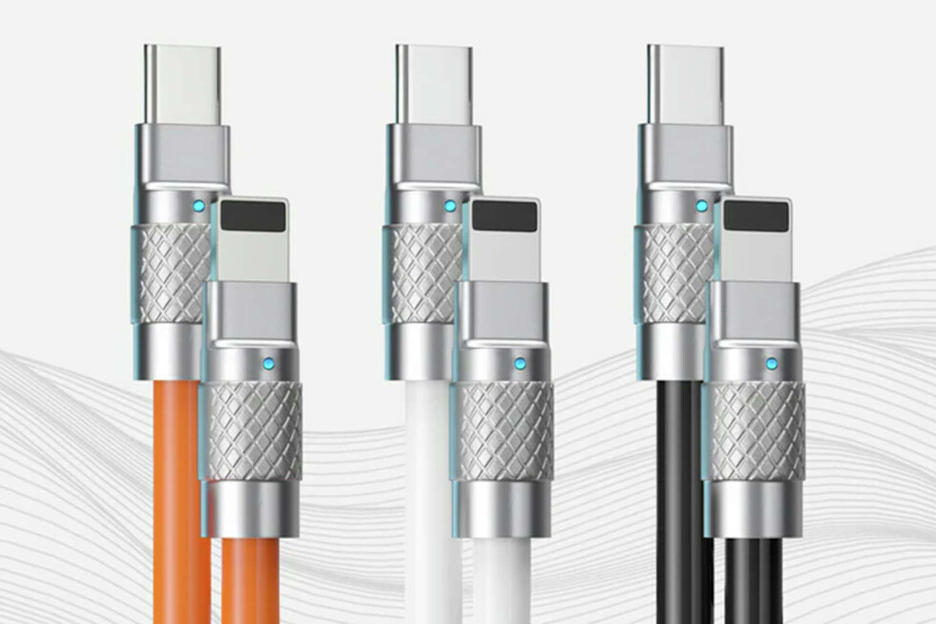 100W charger cables rated for 20,000 bends, just $10 each in a 4-pack