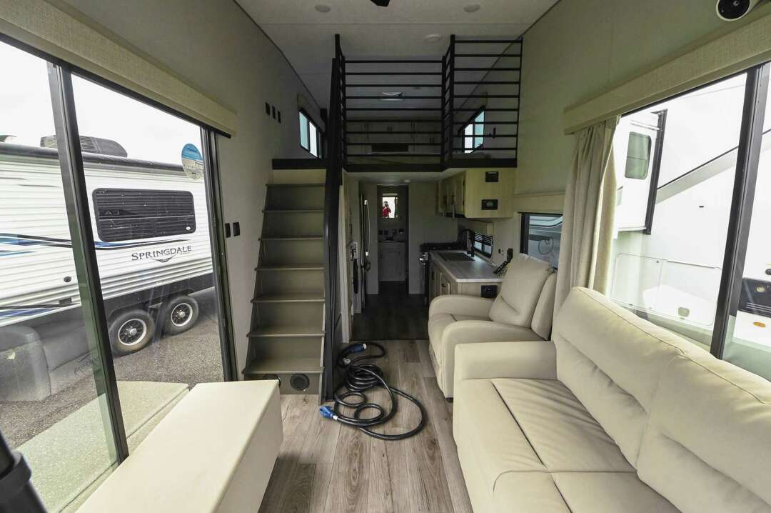 Modern RVs include Wi-Fi boosters, lofted sleep areas, off-road tires