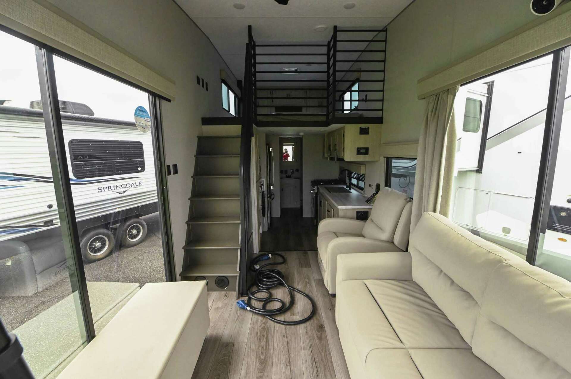 Modern RVs include Wi-Fi boosters, lofted sleep areas, off-road tires
