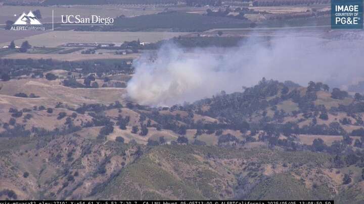 Putah fire north of Vacaville 80 percent contained