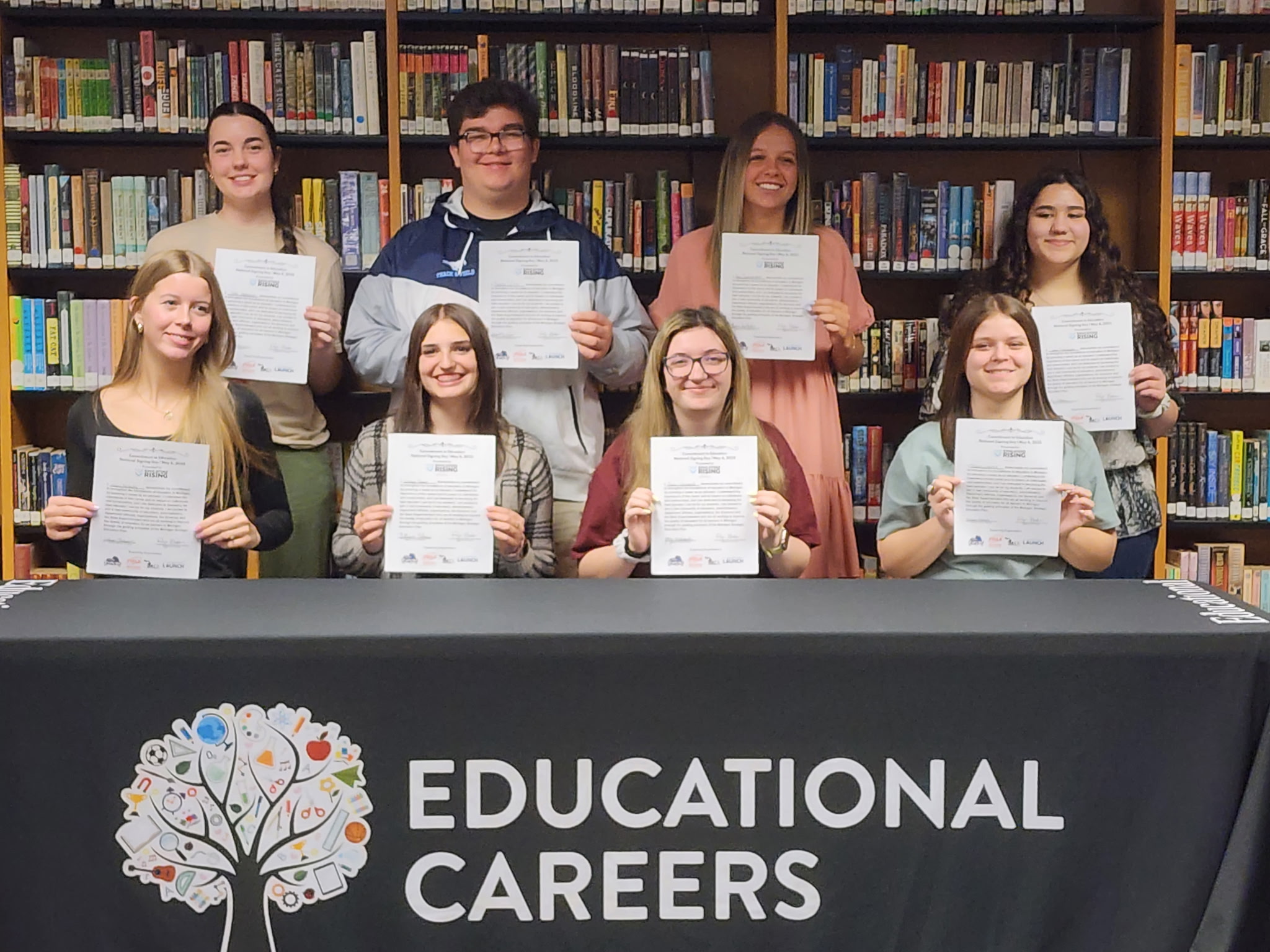Educational Careers students announce plans on Educator Signing Day
