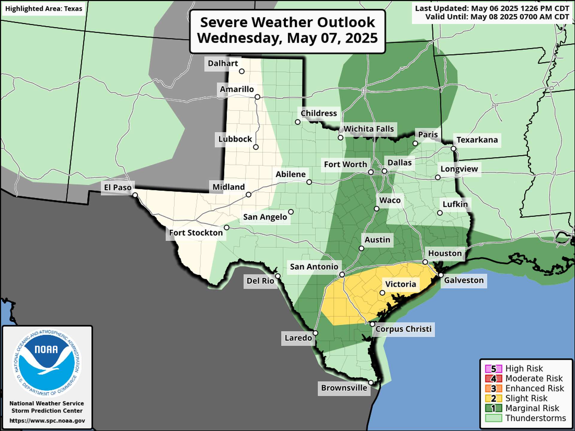 Parts of South Texas may see strong storms Wednesday. Here’s where.