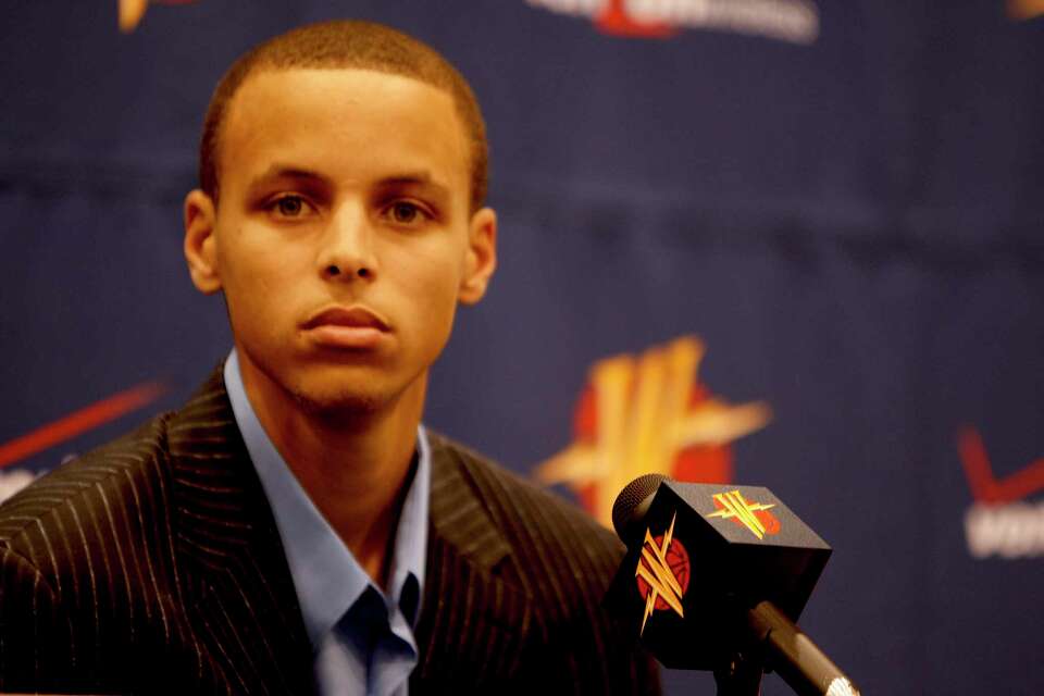 Photos of Steph Curry when he was a baby-faced Warriors rookie