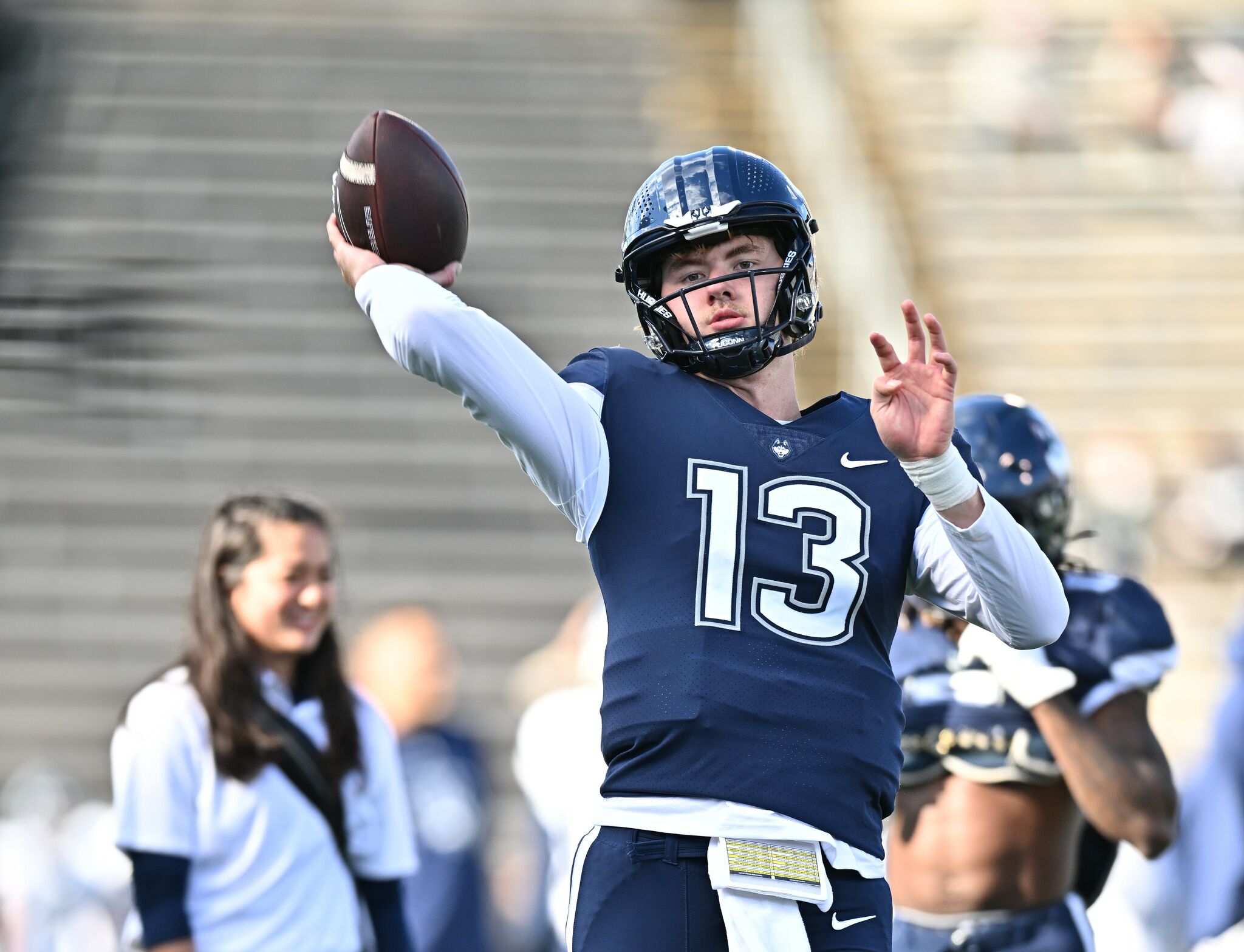 UConn quarterback Cole Welliver transfers to New Mexico.